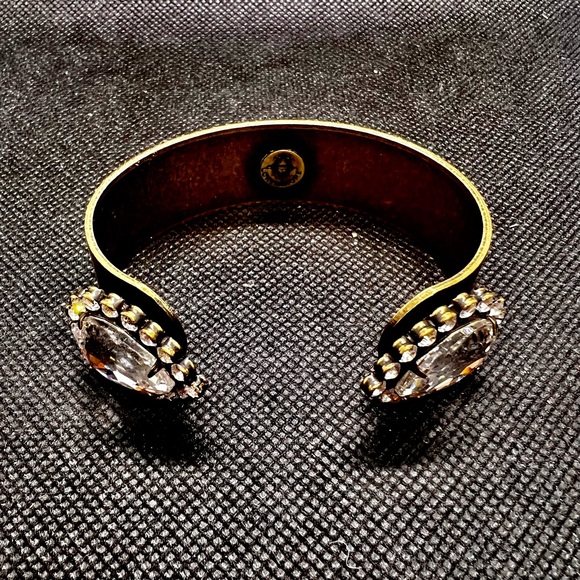 Loren Hope | Jewelry | Vintage Loren Hope Clear Rhinestone Brass Cuff ...